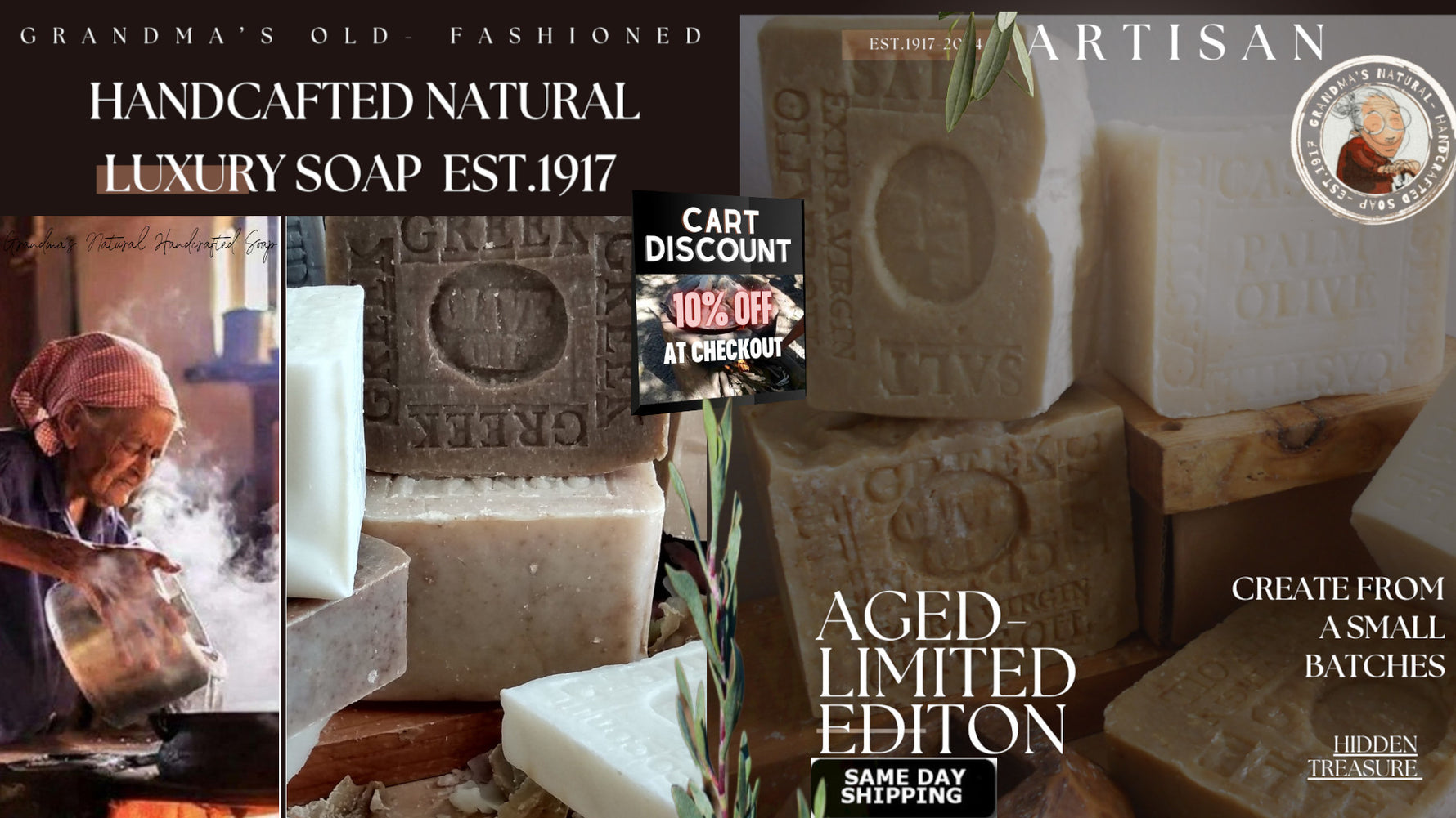 Grandma's Natural Handmade Handcrafted Soap - Artisan Natural Soap ...
