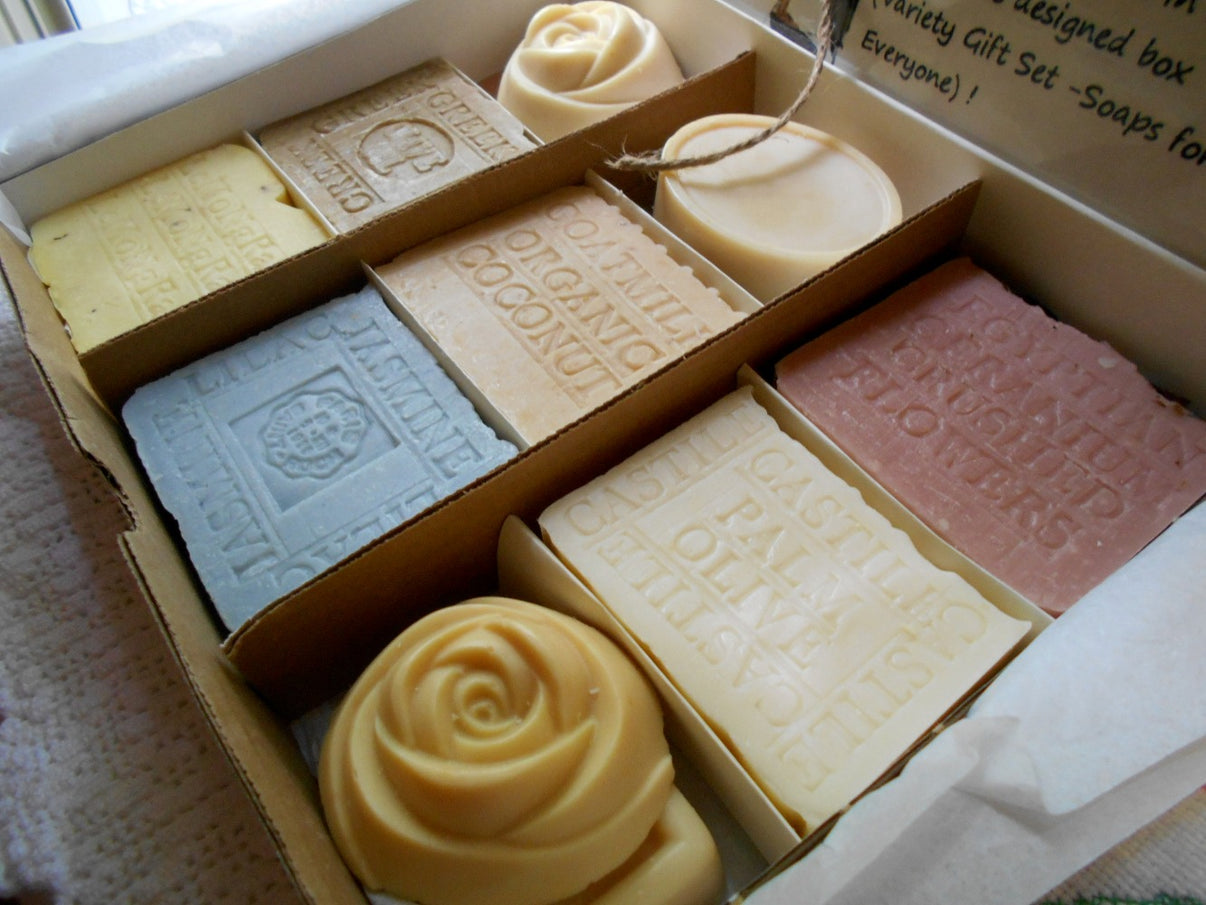 Handmade Gift Set - Ten Bar Soap Gift Set - Artisan All Natural ...